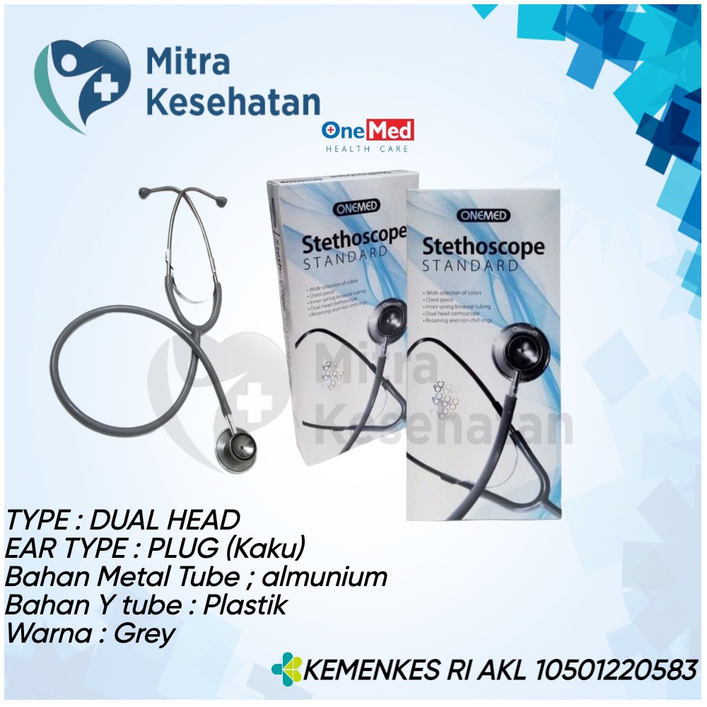 Jual Stetoskop Onemed Standard Grey / Stetoskop Onemed Full Colour | Shopee Indonesia