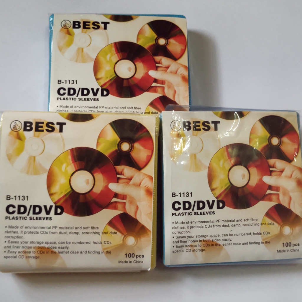 Jual Plastik CD/DVD / Plastic Sleeves DVD Isi 100 Lembar (1 Bungkus ...