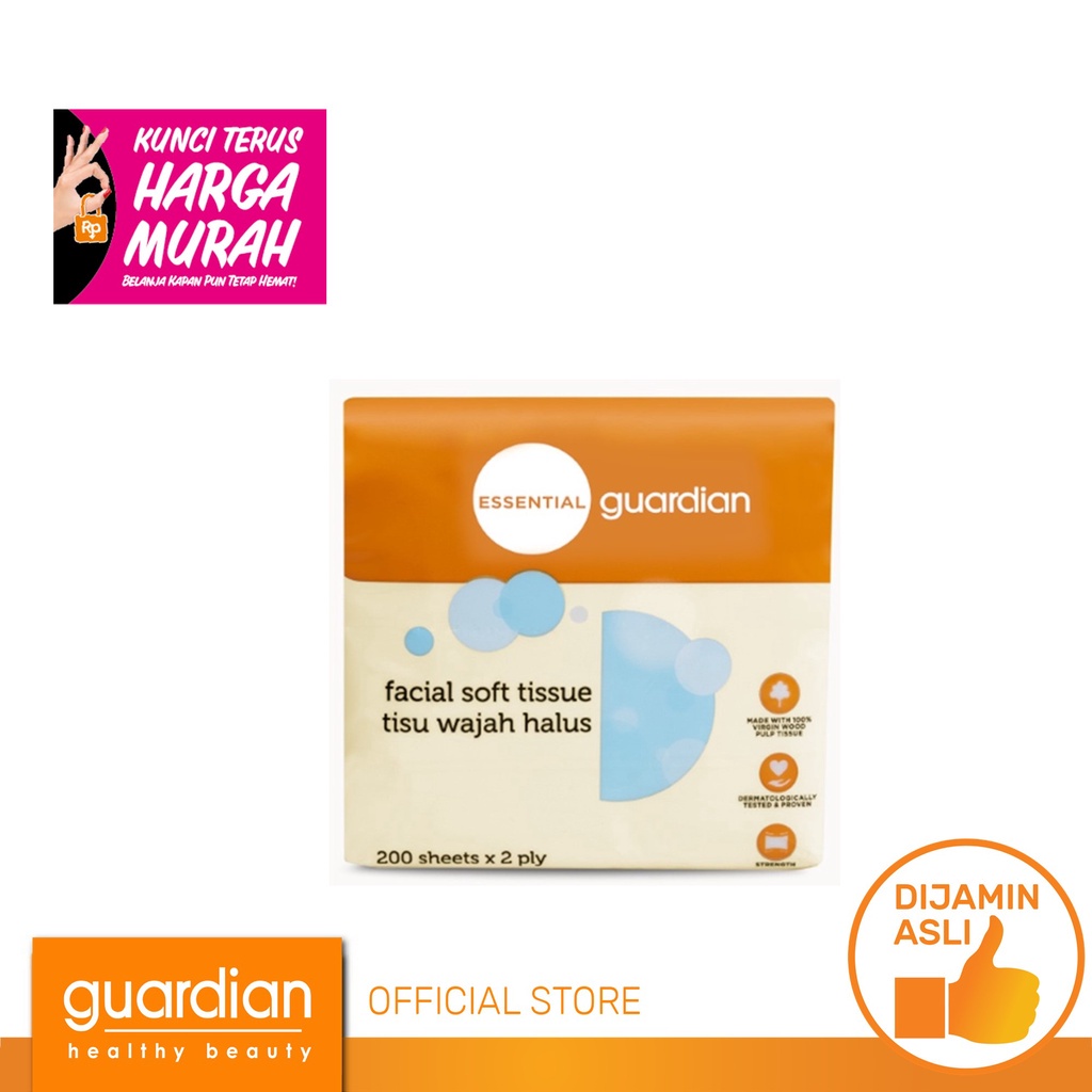 Jual GUARDIAN Essential Facial Soft Tissue 200S | Shopee Indonesia