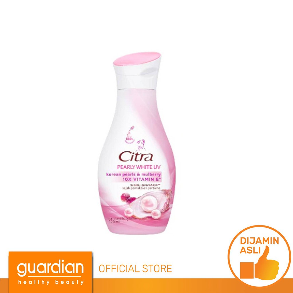 Jual CITRA Hand & Body Lotion Pearly White Uv 120ml | Shopee Indonesia