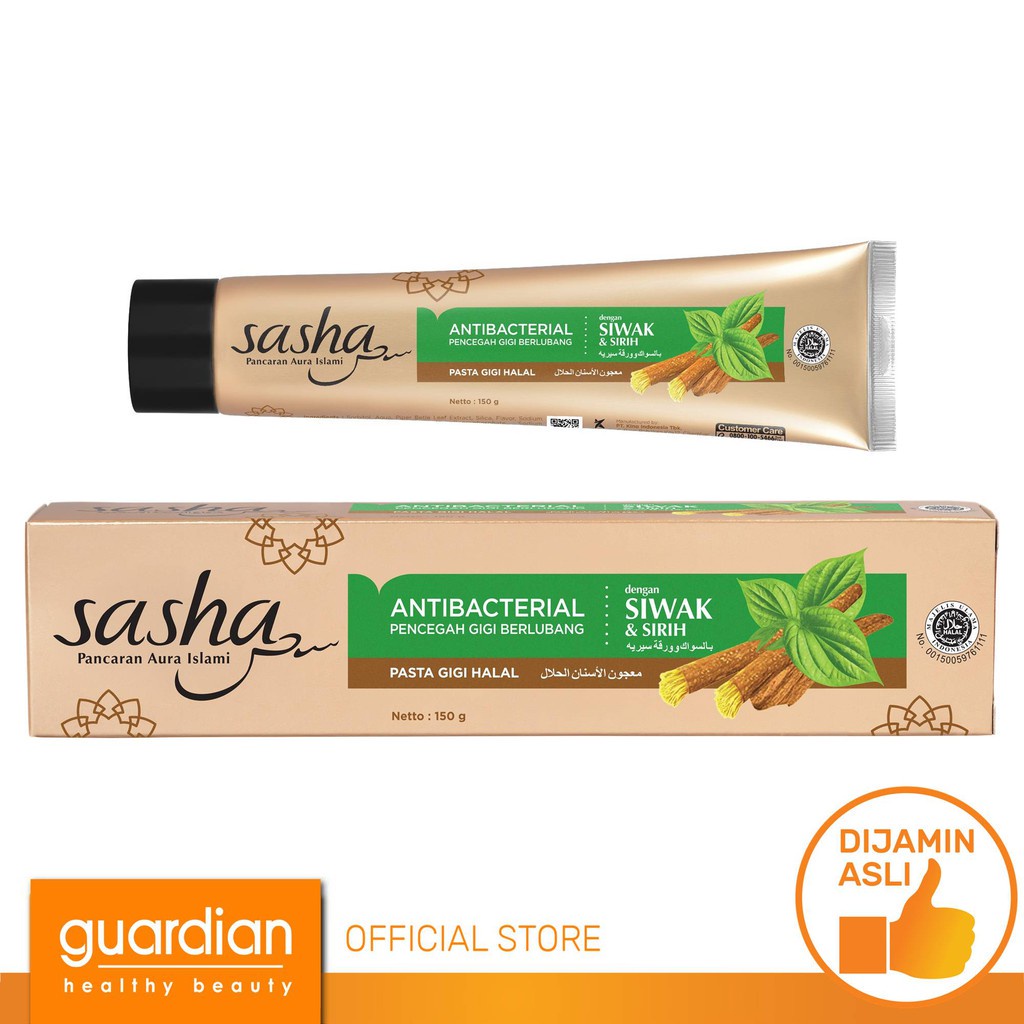 Jual SASHA Toothpaste Herbal Antibacterial 150g | Shopee Indonesia