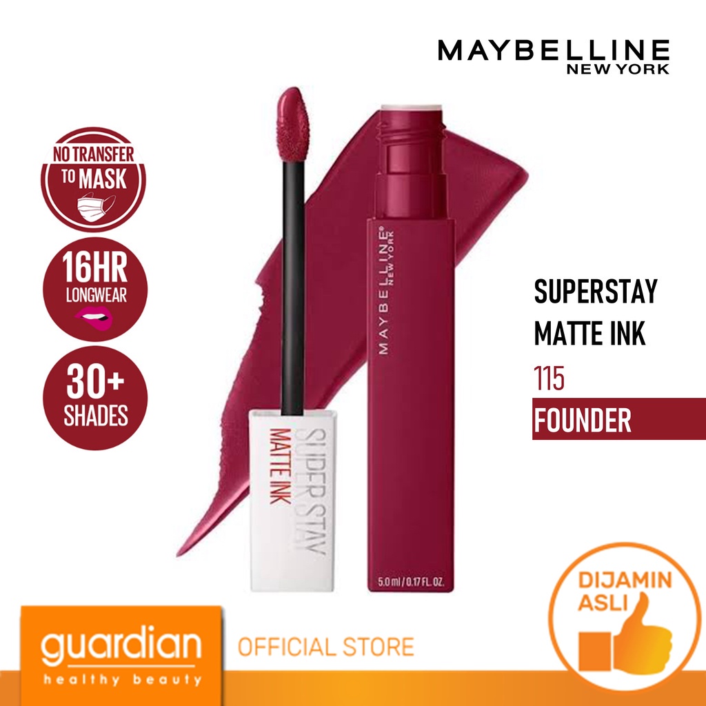 Jual Maybelline Superstay Matte Ink - 115 Founder / Liquid Lipstick ...