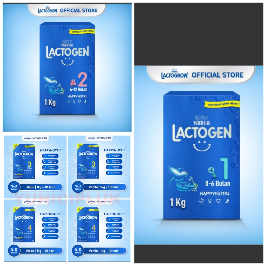 Jual lactogen/LACTOGROW 1/2/3/4 1KG | Shopee Indonesia