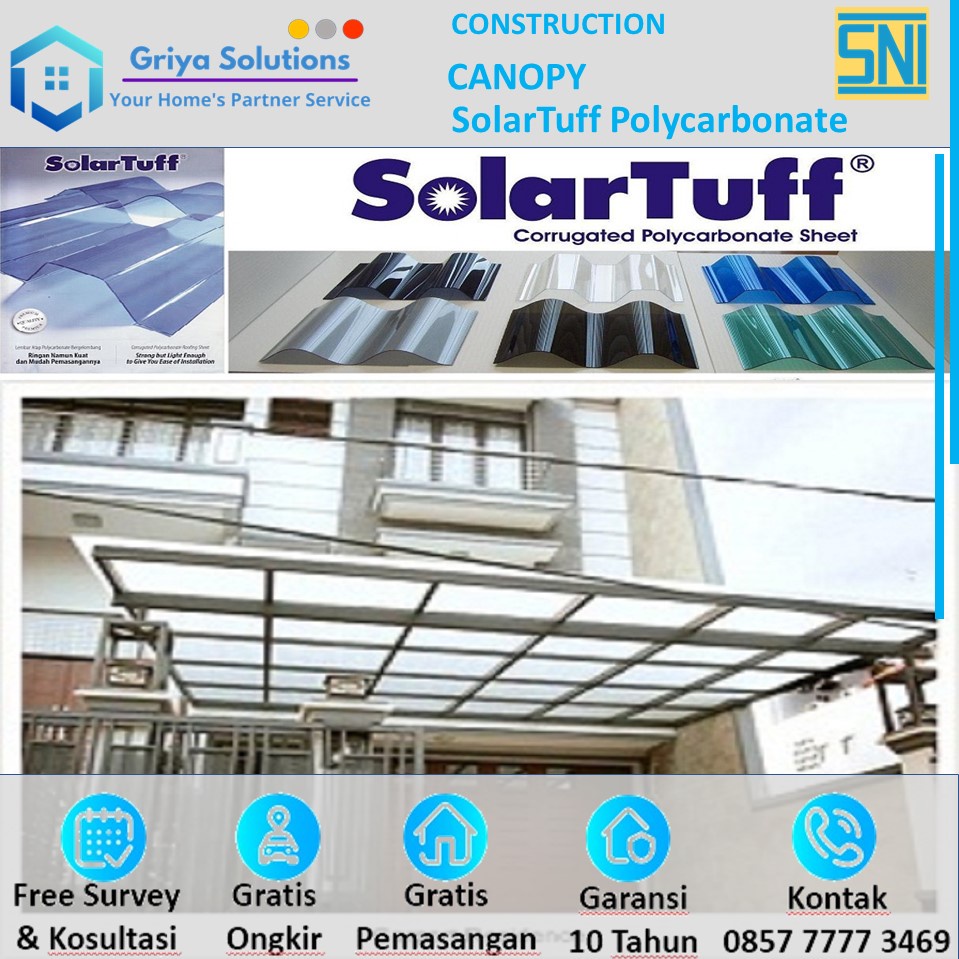 Jual KANOPI BAJA RINGAN MURAH ATAP SOLARTUFF TRANSPARAN JATENG & DIY ...