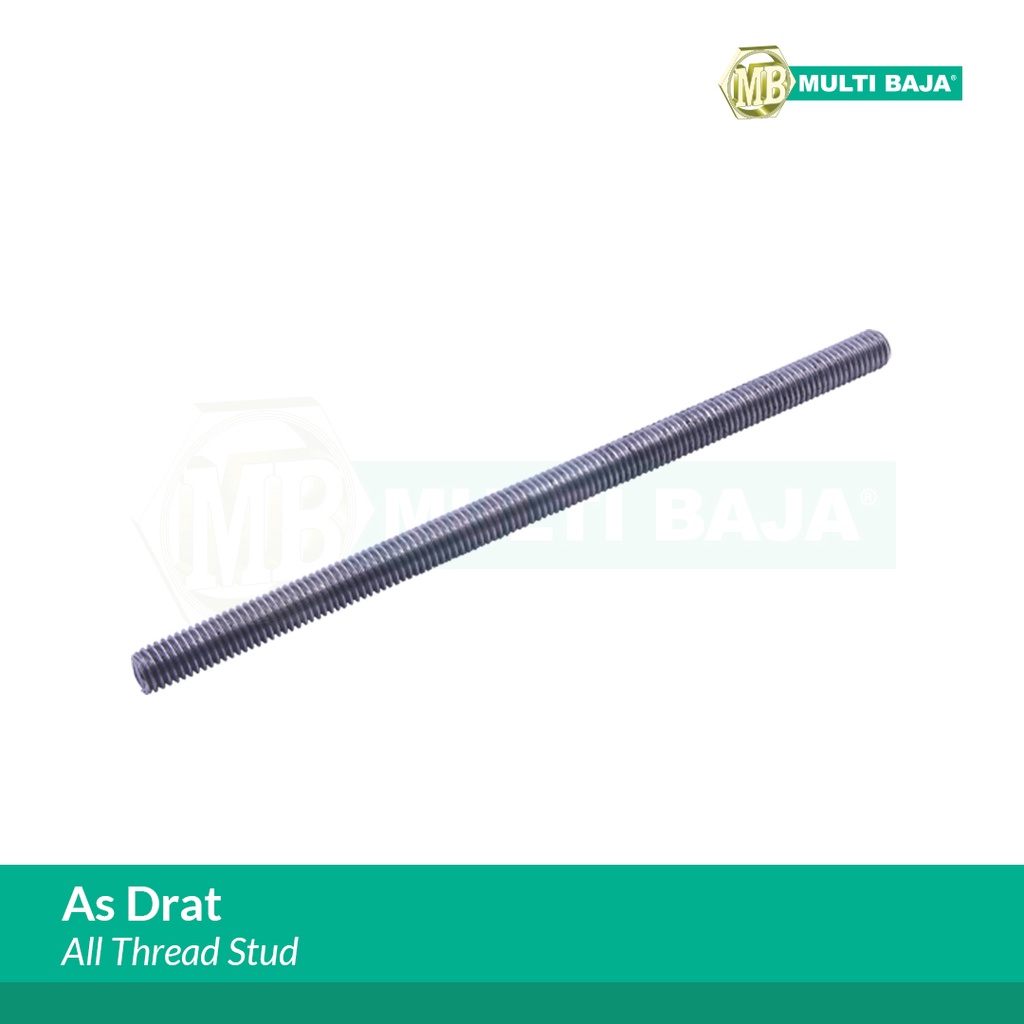 Jual As Drat Stainless Steel 304 M4 x 1 meter | Shopee Indonesia