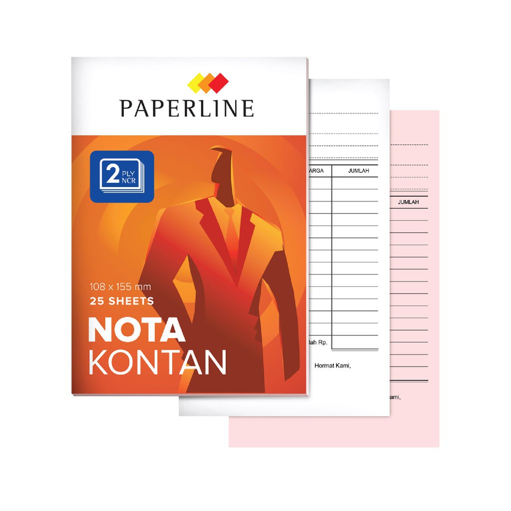 Jual (1 pak / isi 10) PAPERLINE NOTA KONTAN 2 RANGKAP 2 PLY K2 K-2 ...