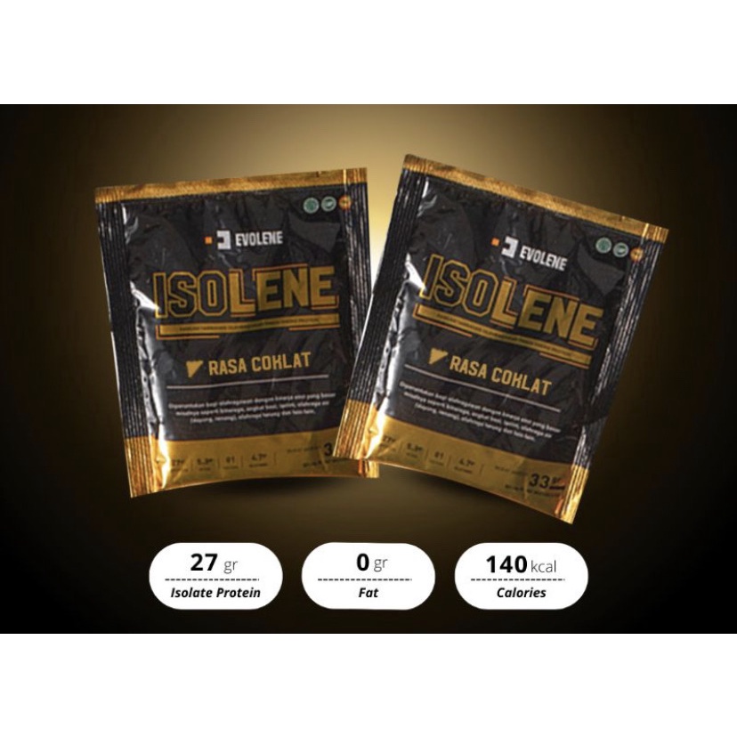 Jual EVOLENE ISOLENE whey protein isolete eceran 1 sachet | Shopee ...