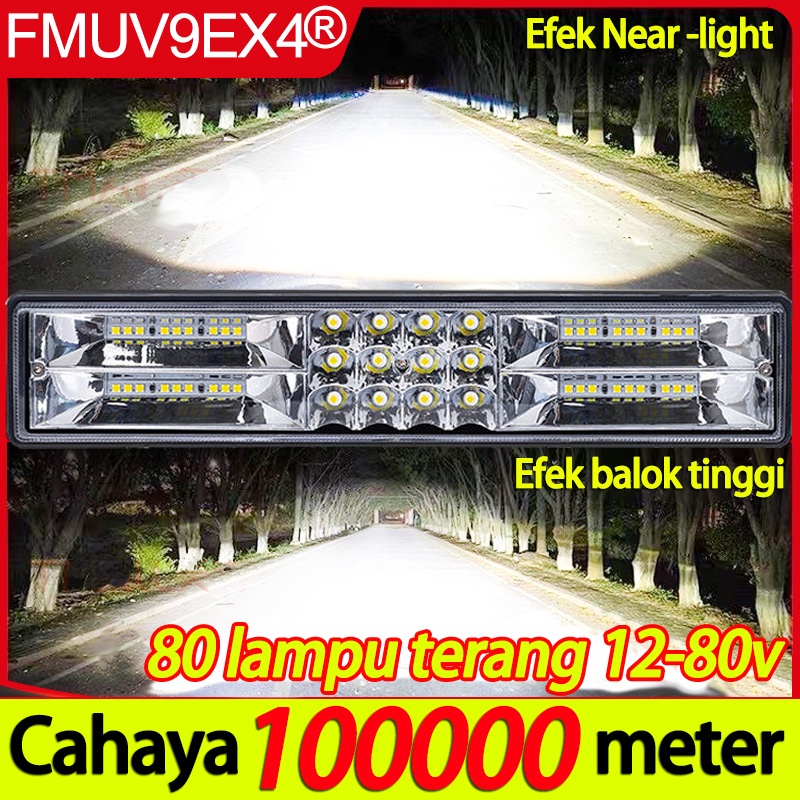 Jual menerangi 50000 meter ZIZHU lampu led bar 80LED 30cm super terang ...