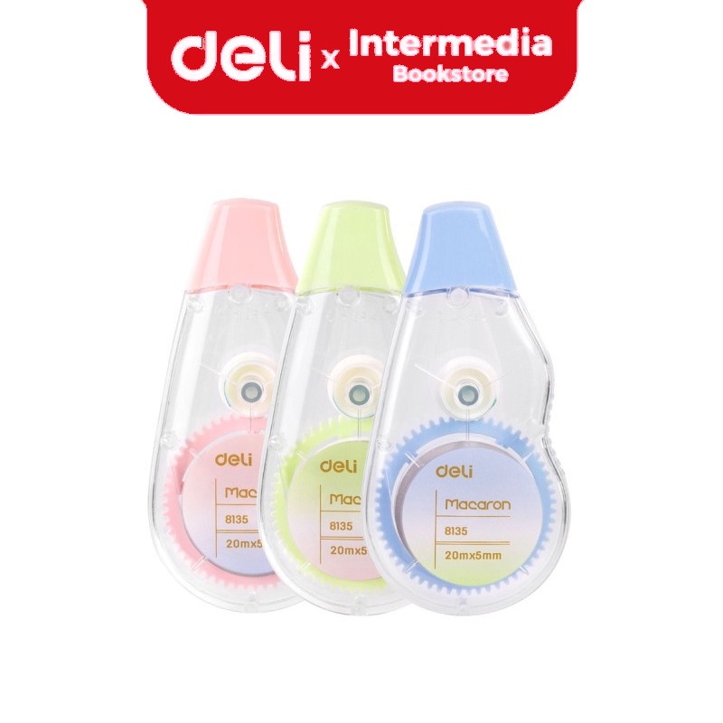 Jual Deli E8135 Tipe X Koreksi Pulpen 5mm x 20m cepat kering bisa ...