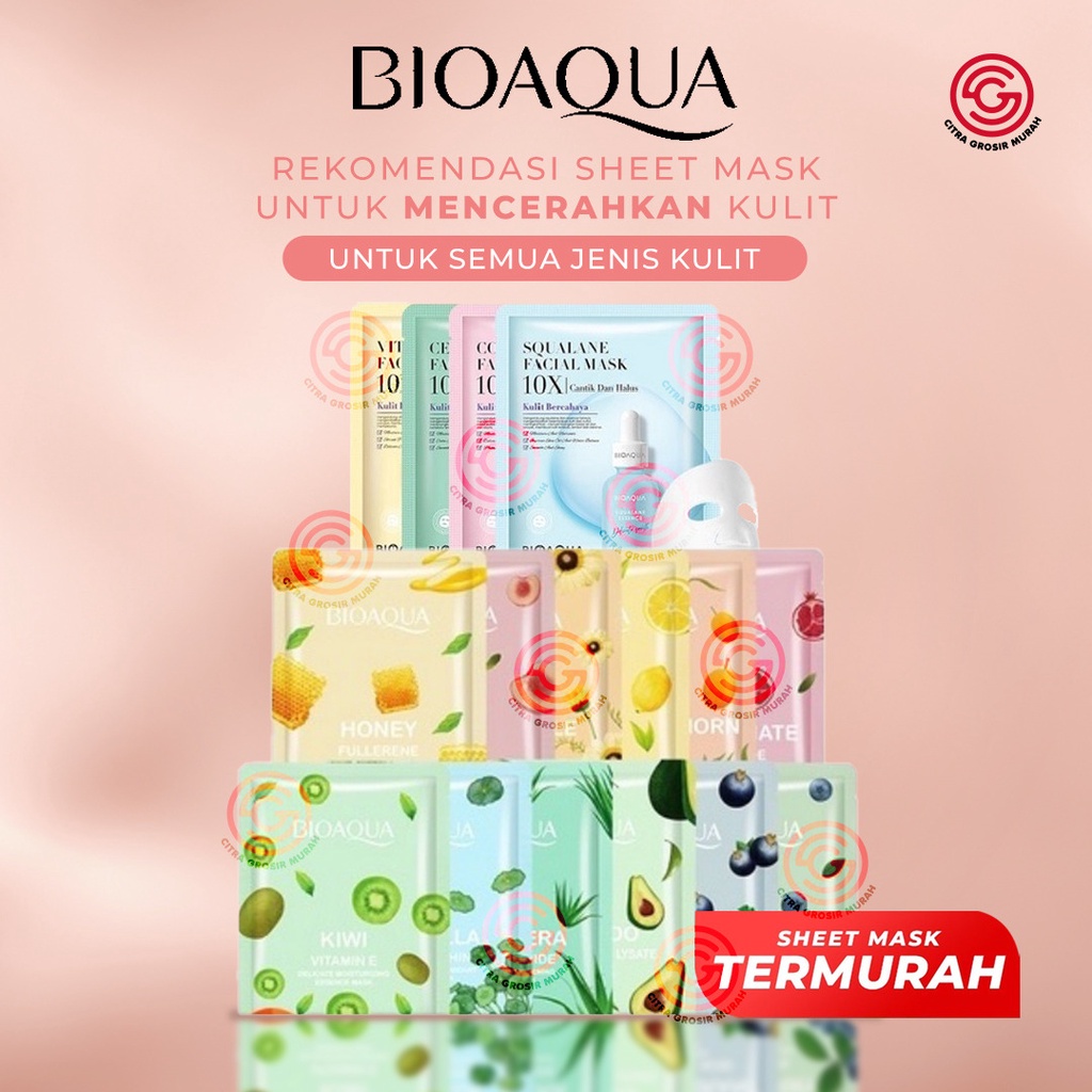 Jual BioAqua Masker Sheet Mask Master Series Vegetables | Flowers ...