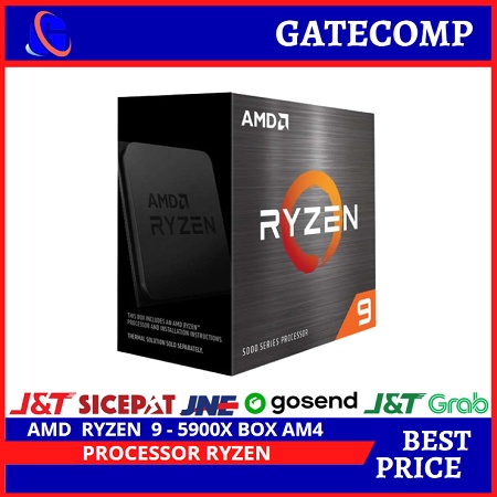 Jual AMD Processor RYZEN 9 - 5900X BOX | Shopee Indonesia