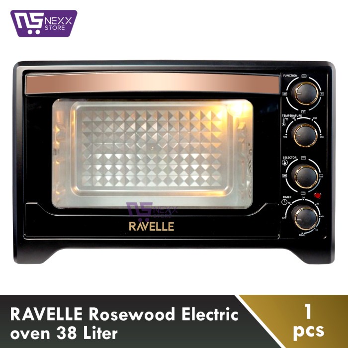Jual RAVELLE - OVEN LISTRIK JUMBO 38 LITER - WINDSOR ( DOUBLE GLASS ...