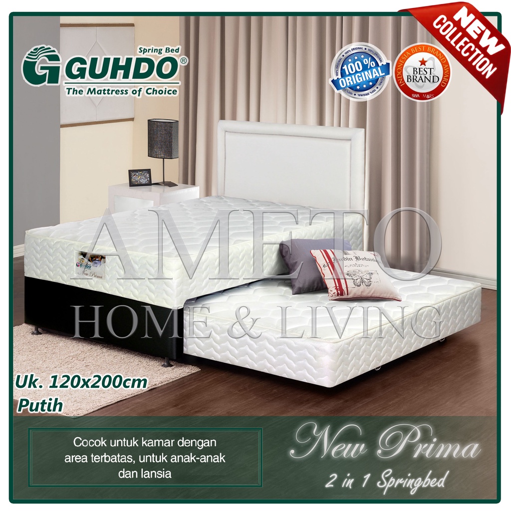 Jual Guhdo Springbed 2 in 1 New Prima 120x200 HB Prospine Full Set | Shopee Indonesia