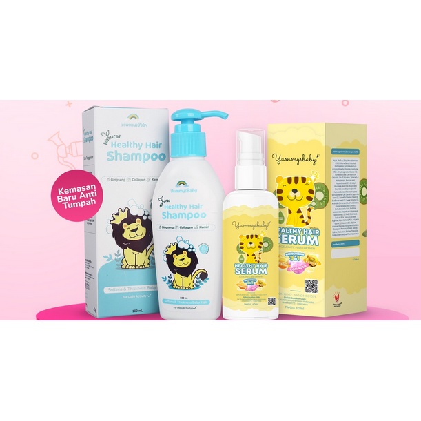 Jual YUMMYS BABY SHAMPOO & Hair SERUM PENUMBUH RAMBUT BAYI | Shopee ...