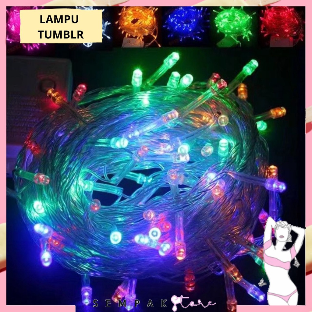 Jual SS Lampu tumblr 10 Meter 50 LED Kotak Packingan BOX LAMPU LED ...