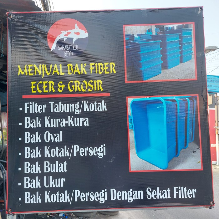 Jual Termurah!! Bak Fiber / Kolam Fiber Uk. 80x40x40CM (Free Ongkir ...