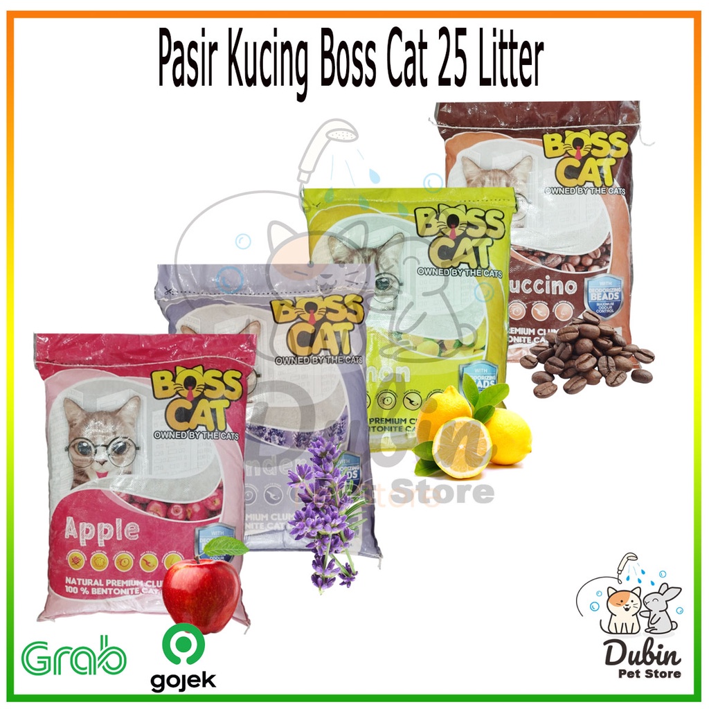 Jual Pasir Kucing BOSSCAT 25L -Pasir Gumpal Wangi Bos Cat 25 L / 20 kg ...