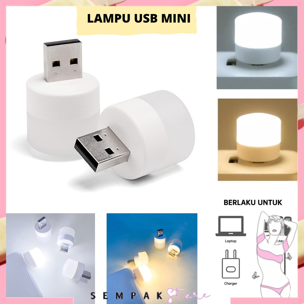 Jual SS Lampu Led USB Mini Portable Lampu Baca Lampu Tidur Lampu Travel Mini Light USB | Shopee ...
