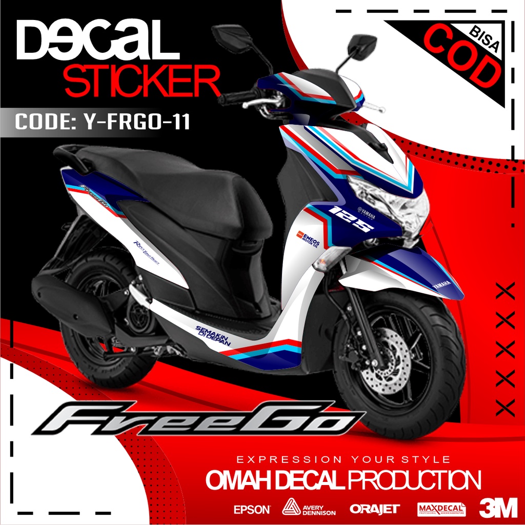 Jual DECAL FREEGO FULLBODY DEKAL MOTOR YAMAHA FREEGO BAHAN PREMIUM ...