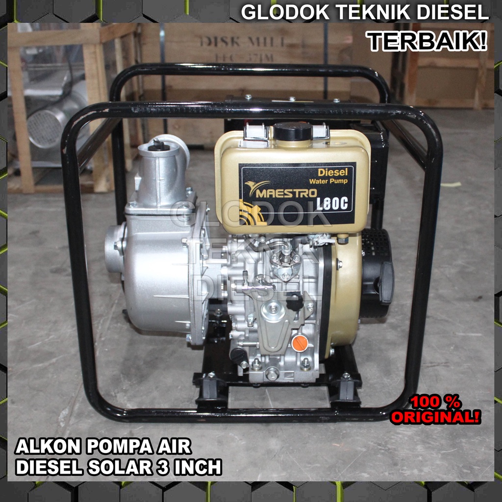 Jual Mesin Pompa Air Sawah Alkon 3 INCH Diesel Solar Type L 80 C Water ...
