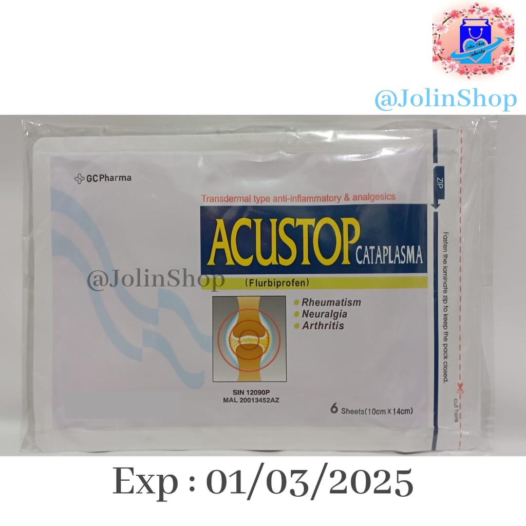 Jual Koyo Acustop Cataplasma Plaster Pereda Sakit Bahu Lutut isi 6pcs ...