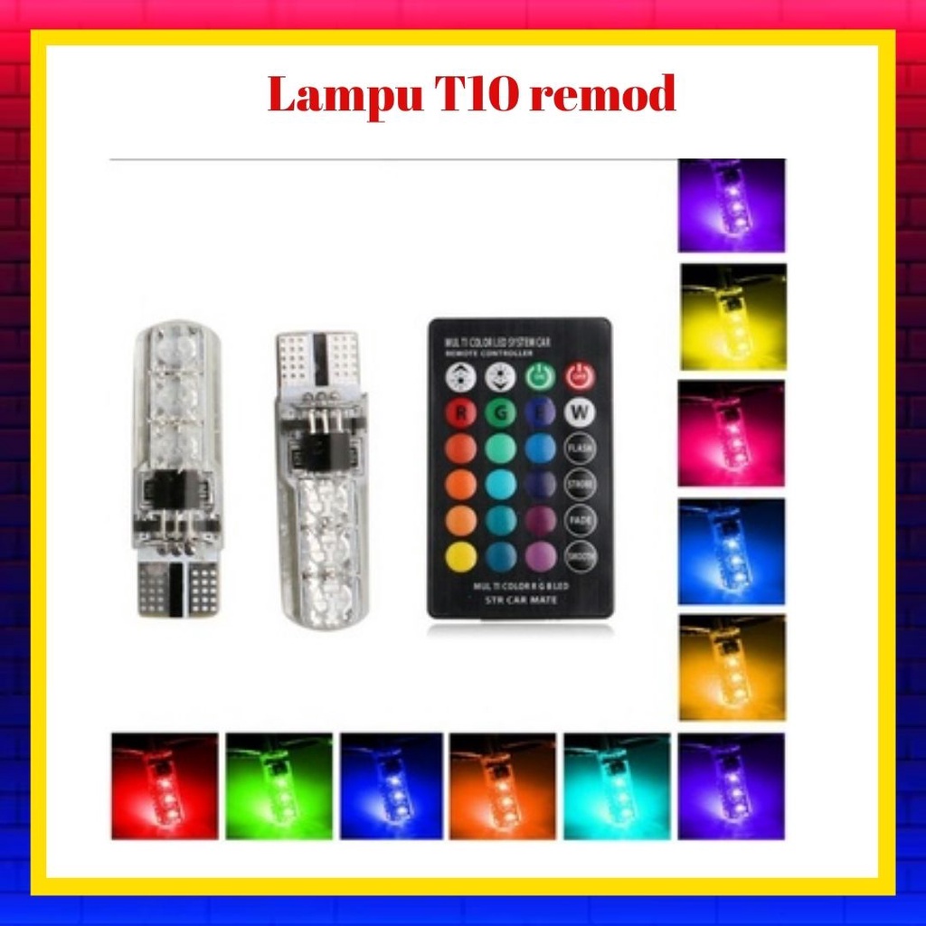 Jual Lampu Led Senja Remote T10 / LED Senja Remote T10 RGB ready ...