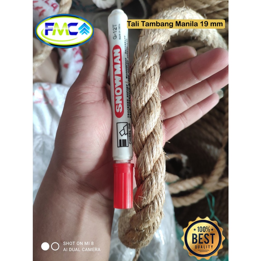 Jual Tali Tambang 16mm 19mm Permeter Tali Tampar Tali Manila Tali Goni ...