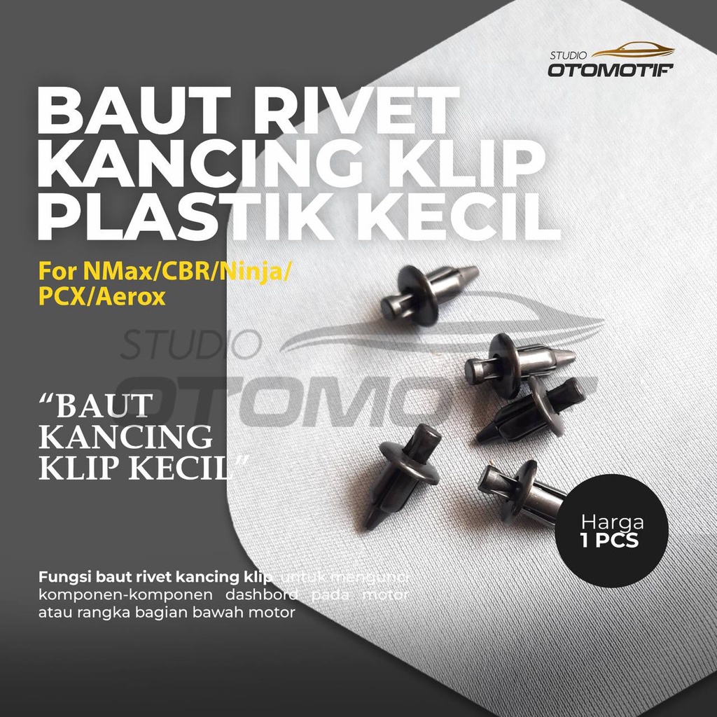Jual KANCING RIVET KLIP NMAX CBR NINJA PCX AEROX NINJA R15 MX KING 6MM ...