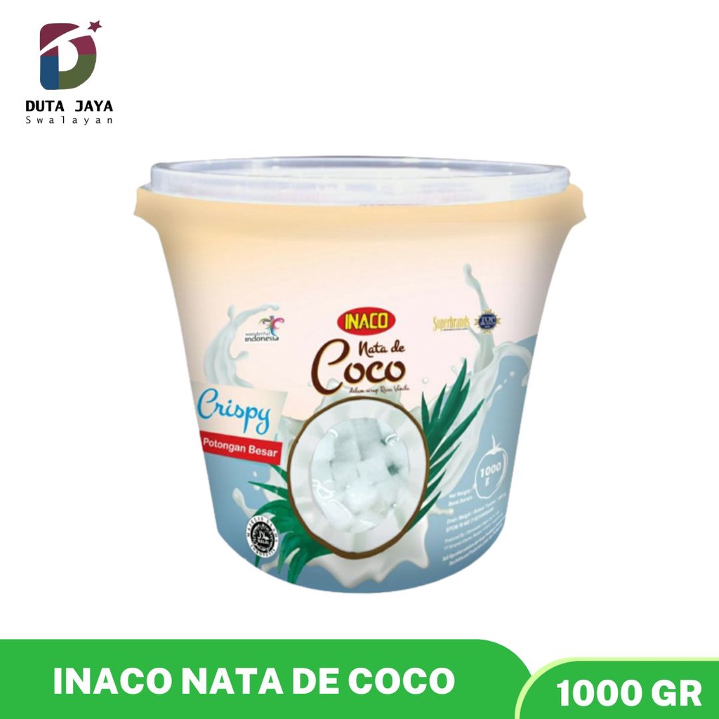Jual Inaco Nata De Coco 1000gr Crispy Potongan Besar 1000 Gram | Shopee Indonesia