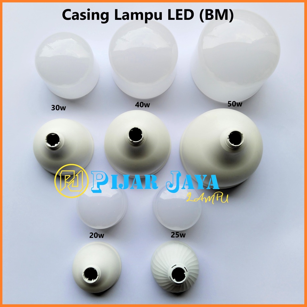 Jual Casing Lampu LED BM Watt Lengkap 20 25 30 40 50 Watt Kesing LED ...