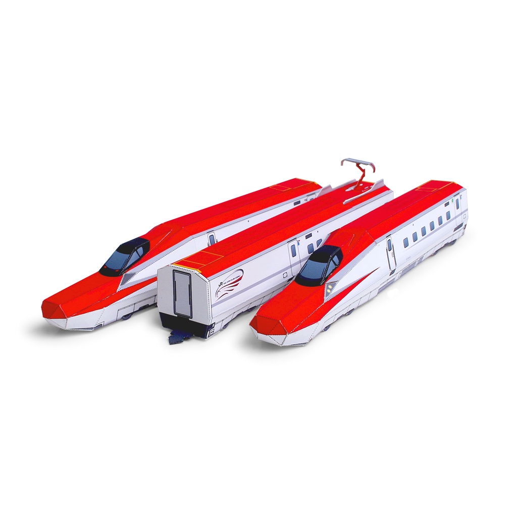 Jual 3D Papercraft Kereta Api Shinkansen E6 Komachi Mini Pola Kertas ...
