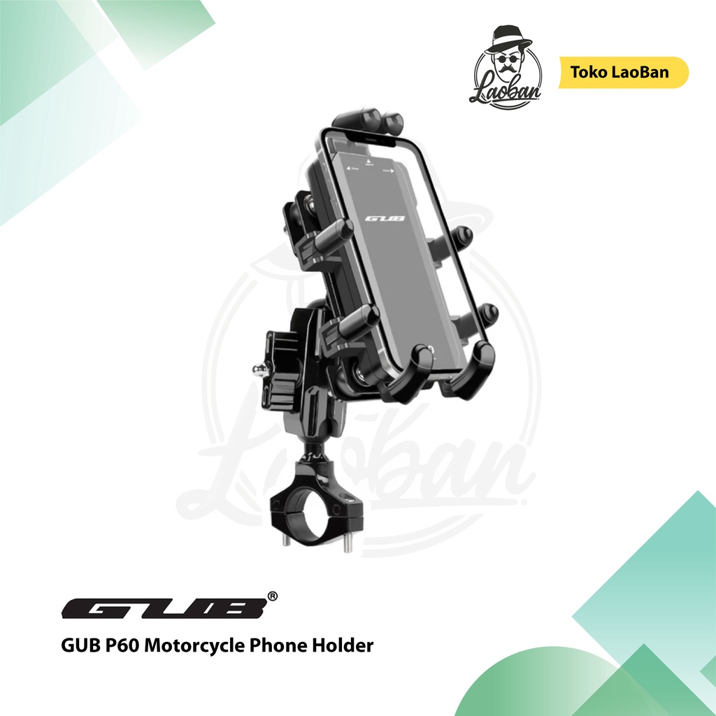 Jual Phone Holder GUB P60 Original - Holder HP Motor | Shopee Indonesia