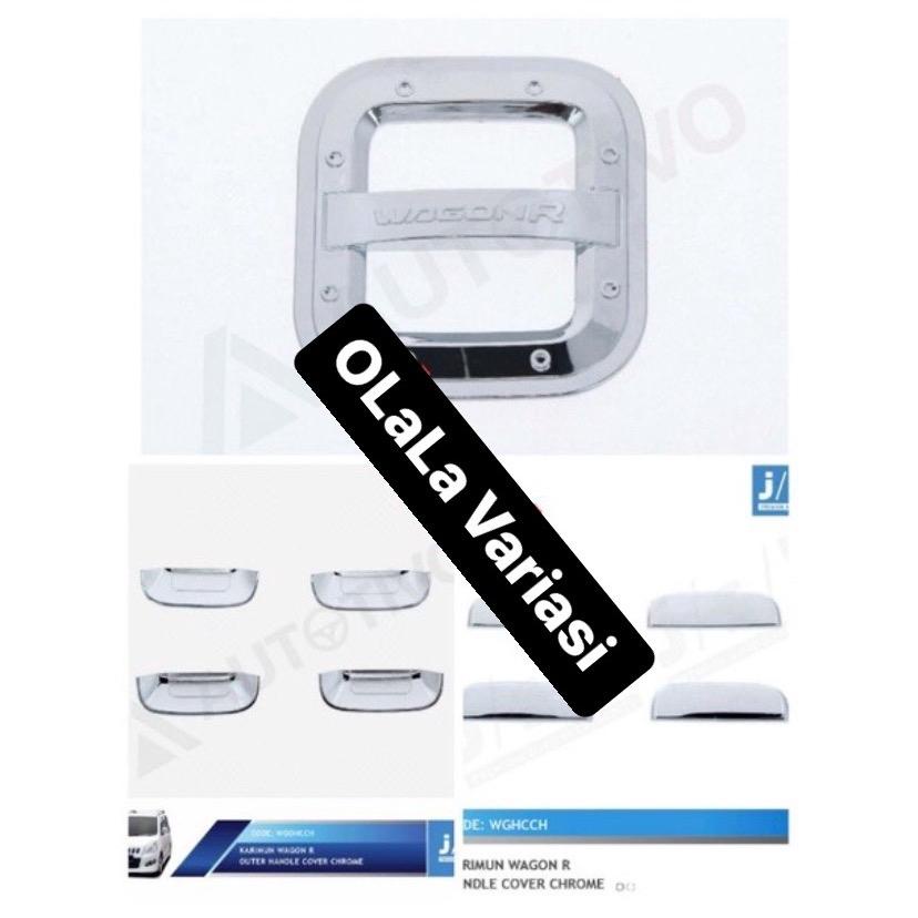 Jual paket outer handle tank cover karimun wagon R chrome jsl | Shopee ...