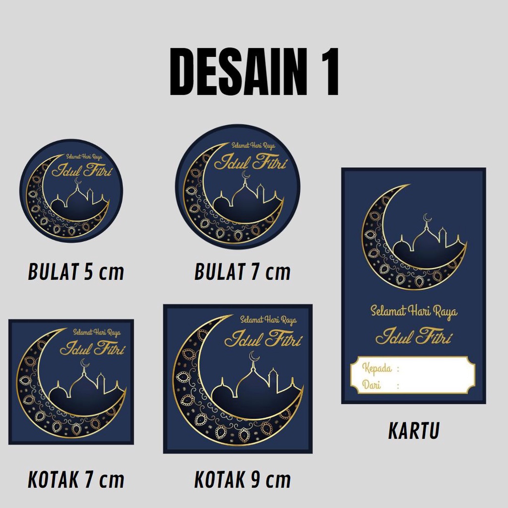 Jual Paket Sticker Idul Fitri Stiker Lebaran Set Hampers Ramadhan Eid ...