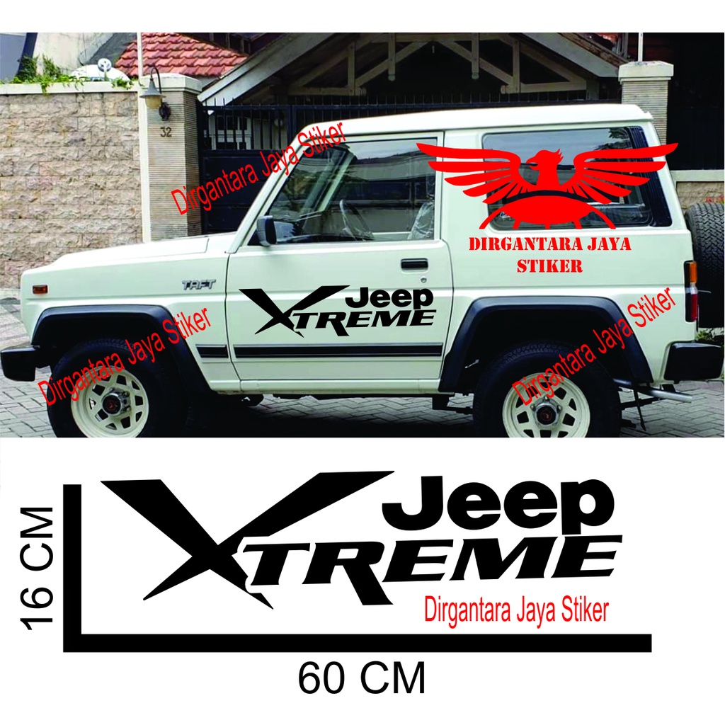 Jual STIKER MOBI JEEP STICKER JEEP XTREME STICKER JEEP XTREME STIKER ...