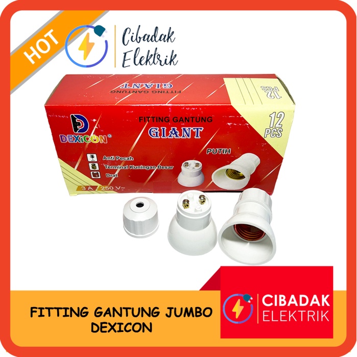 Jual FITTING LAMPU GANTUNG JUMBO E27 / FITTING GANTUNG JUMBO BESAR E27 ...