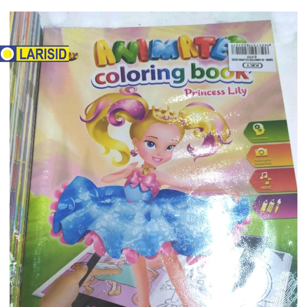 Jual Buku Mewarnai Animation 4D Kiky Magic Coloring Book | Shopee Indonesia