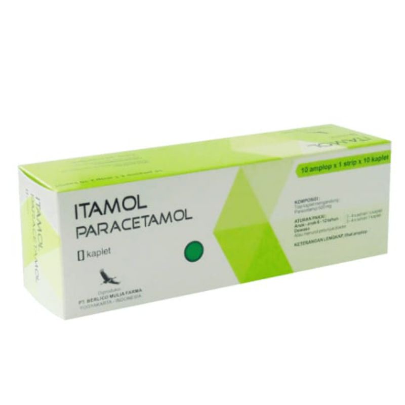 Jual Itamol isi 100 Kaplet per box paracetamol parasetamol | Shopee ...