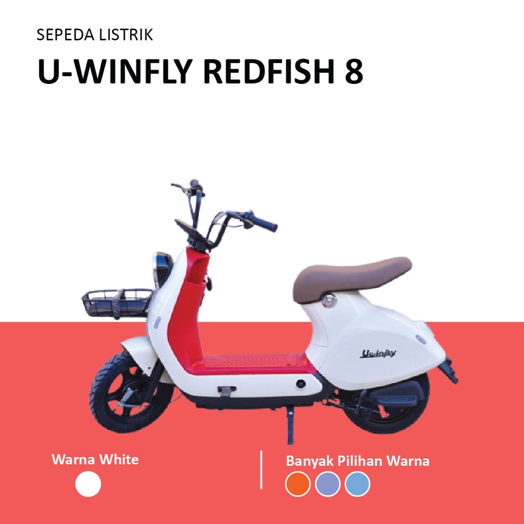 Jual Uwinfly Sepeda Motor Listrik U-Winfly RF Redfish 8 RF8 Garansi ...