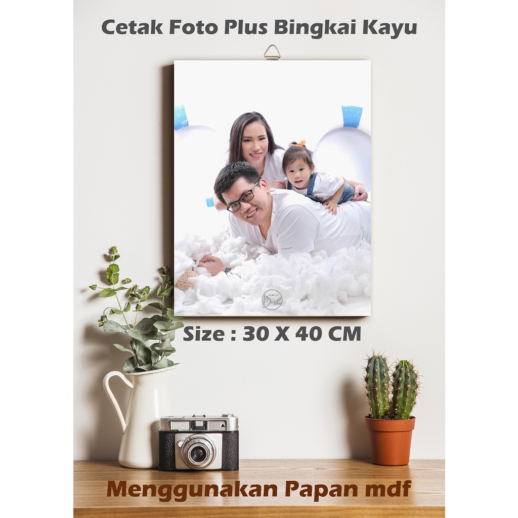 Jual CETAK FOTO DENGAN PAPAN MDF UKURAN 17R - 30x40 cm PAKING KARDUS ...