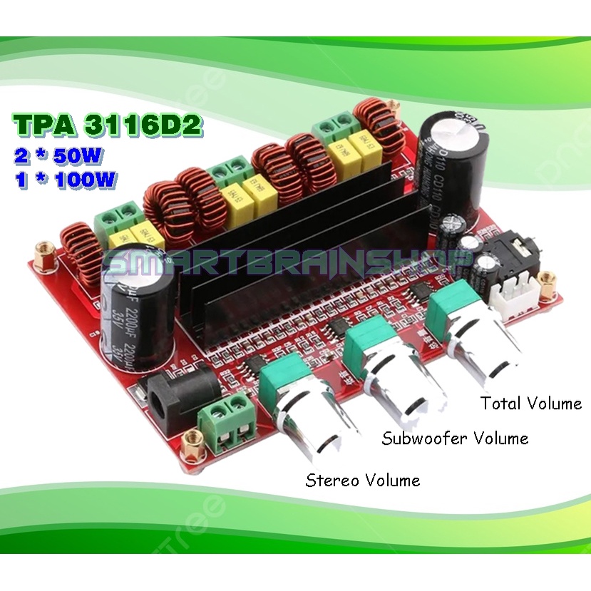 Jual POWER AMPLIFIER CLASS D DIGITAL AUDIO TPA3116D2 2.1 SUBWOOFER ...