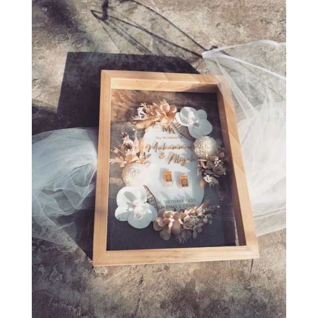 Jual MAHAR PERNIKAHAN/ MAHAR WEDDING/ RUSTIC/ NIKAH / MAHAR ACRYLIC UK ...