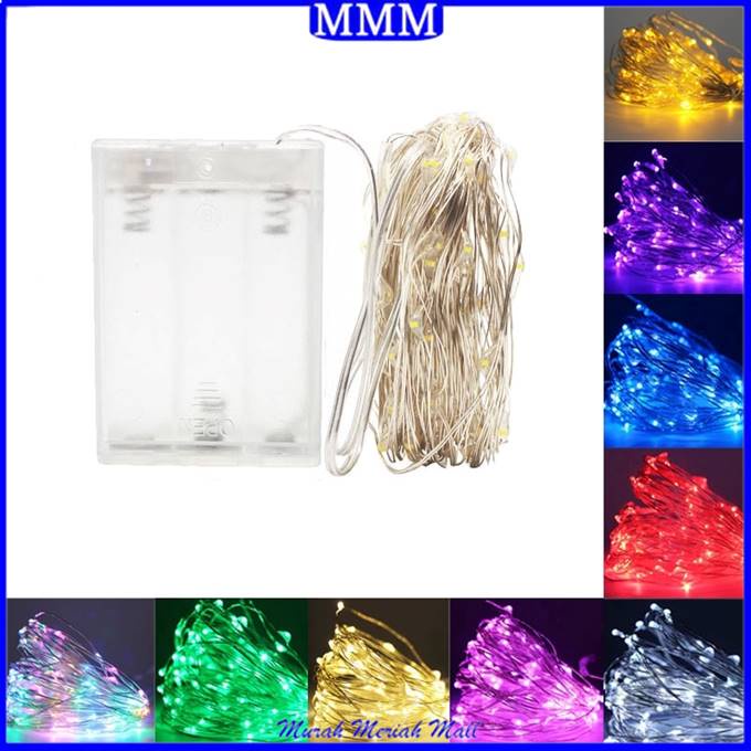 Jual MMM Lampu Tumblr Kawat Mini 10 Meter 100 LED Lampu Hias Tumbler ...