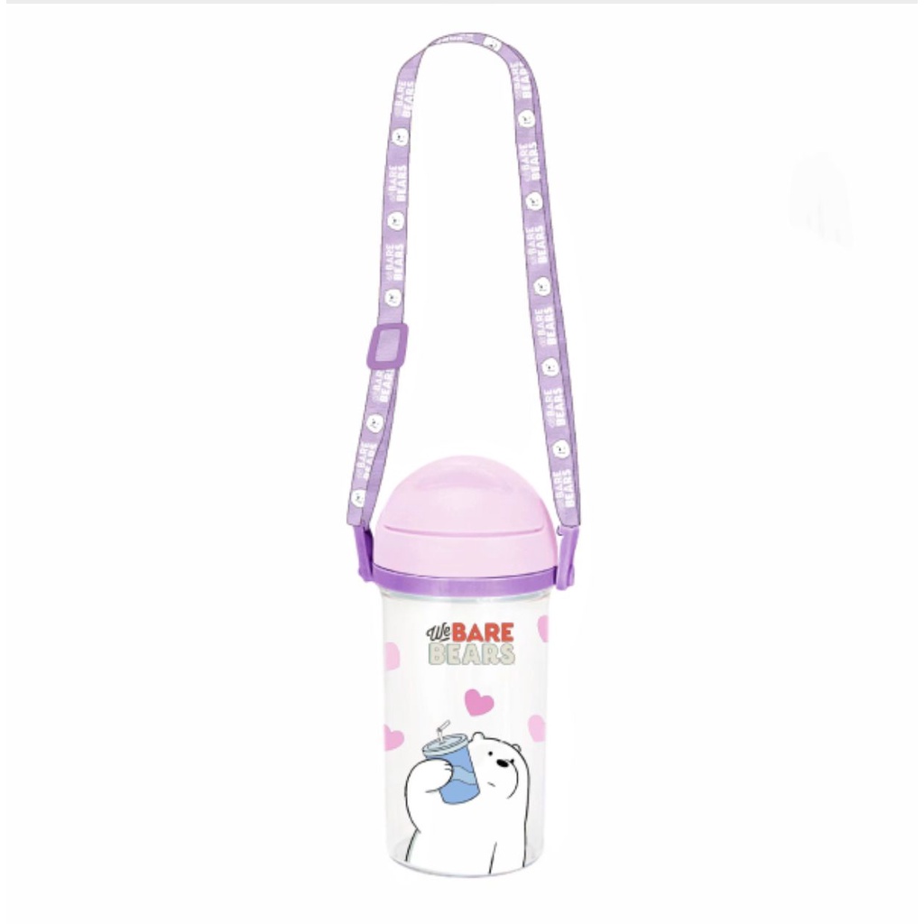 Jual MINISO Botol Minum Anak Dewasa Lucu We Bare Bears Melody Hitam ...