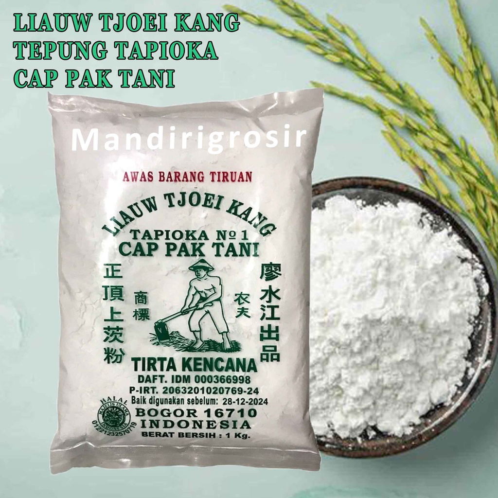 Jual cap pak tani* Tepung tapioka* tirta kencana* Tepung* Liauw tjoei ...