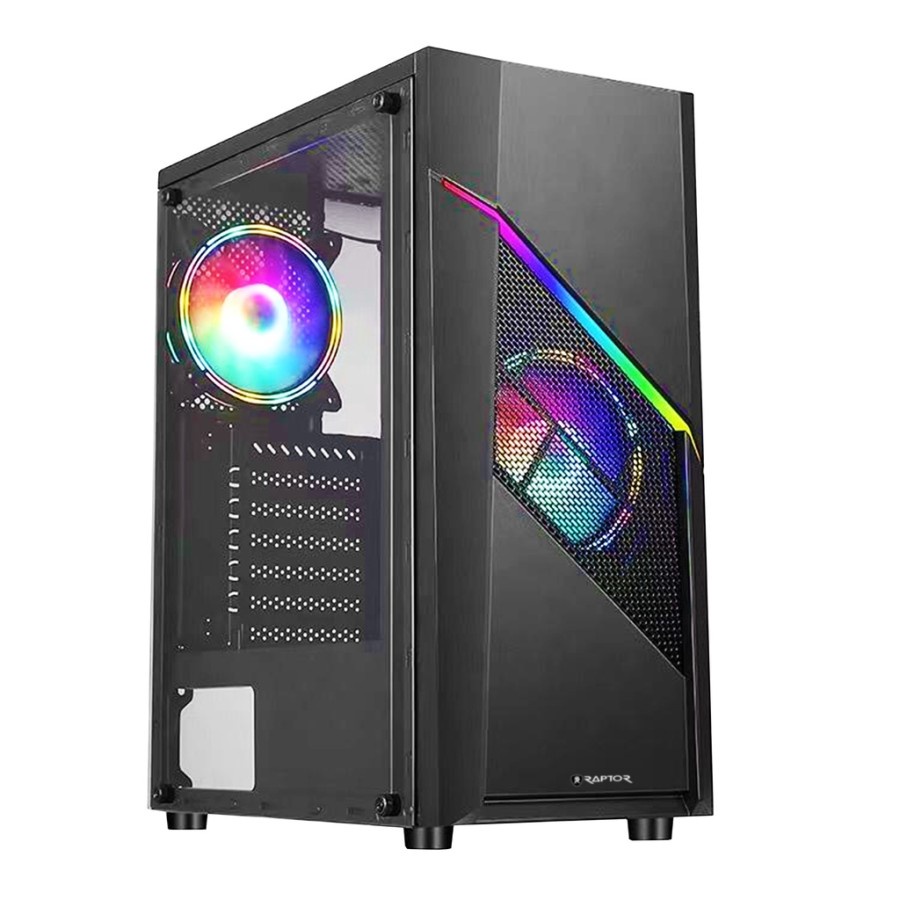 Jual Casing Power Up Raptor 1653 LED Stripe Include 1 Fan RGB | Shopee ...