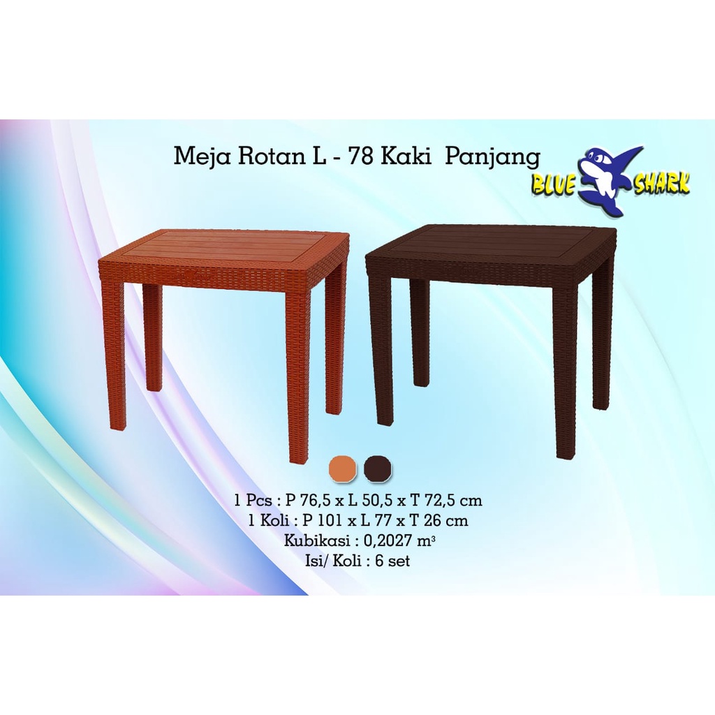 Jual MEJA / MEJA ROTAN PANJANG / MEJA TERAS / MEJA TAMU / MEJA PLASTIK ...