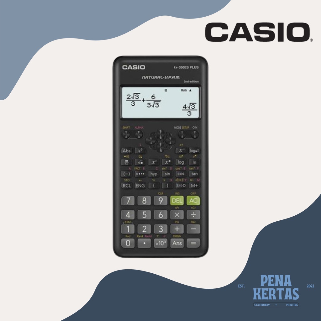 Jual Kalkulator Scientific Casio Fx 350Es Plus | Shopee Indonesia