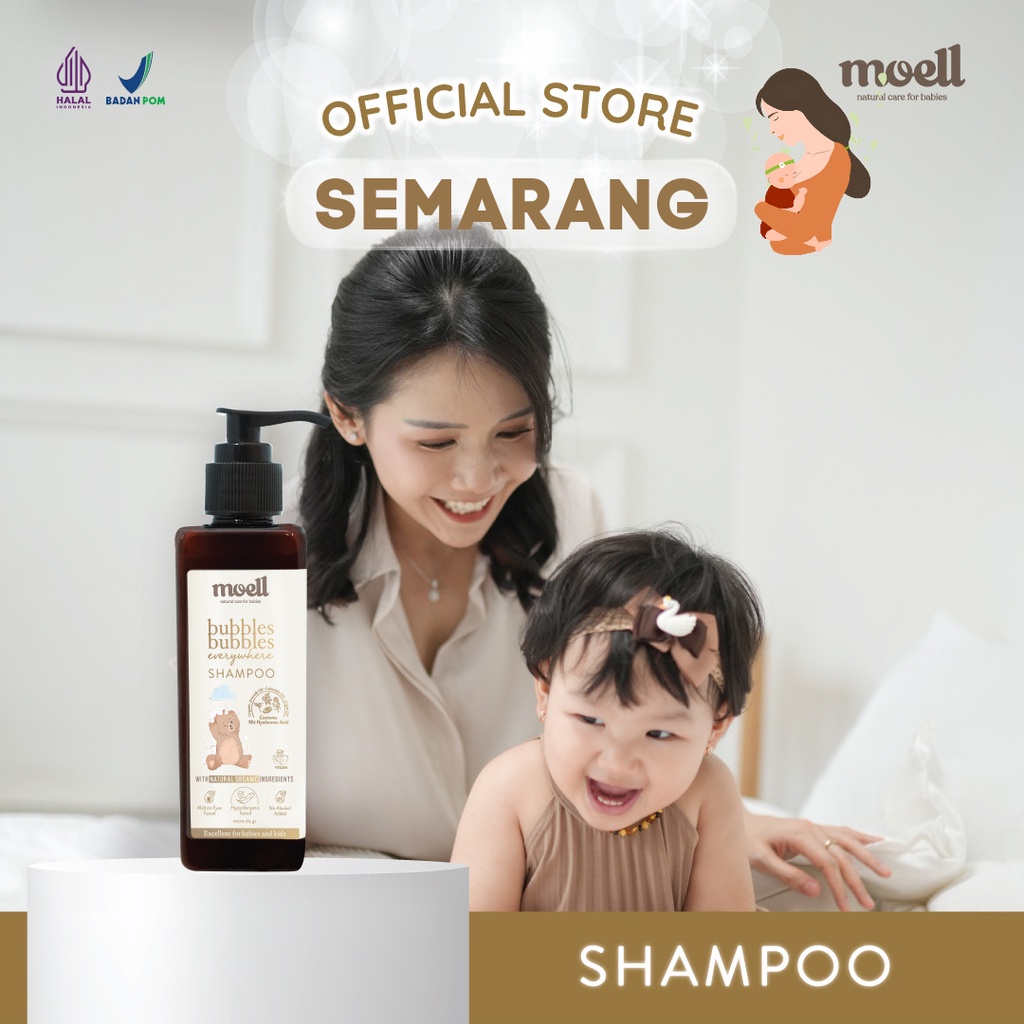 Jual Moell Shampoo - Bubbles Bubbles Everywhere 185gr / Shampo bayi ...