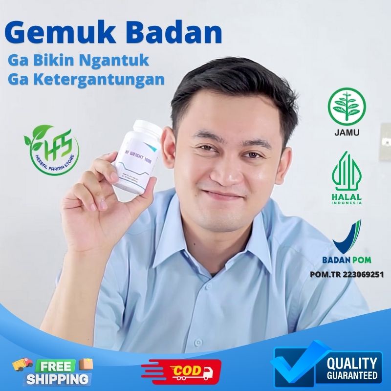 Jual Penggemuk Badan | Obat Gemuk Ampuh | HF Weight 1000 | Penambah ...